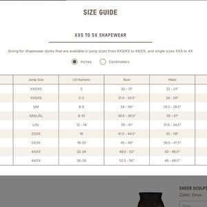 SKIMS | Tops | We Are Live With Skimsskims Sizing Charts | Poshmark